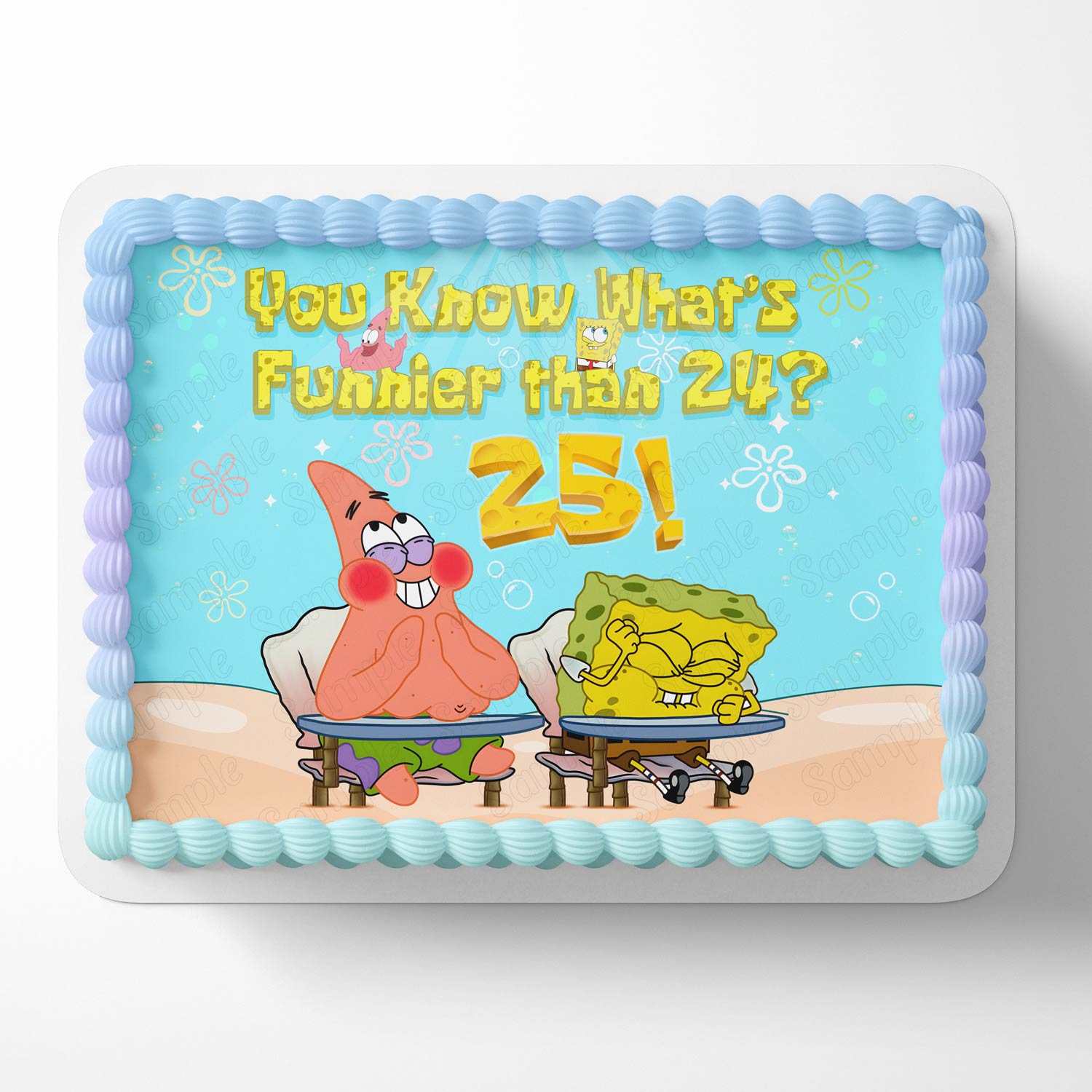 Spongebob Funnier Than 24 funny Edible Cake Toppers – Cakecery Spongebob Funnier Than 24 funny Edible Cake Toppers – Cakecery